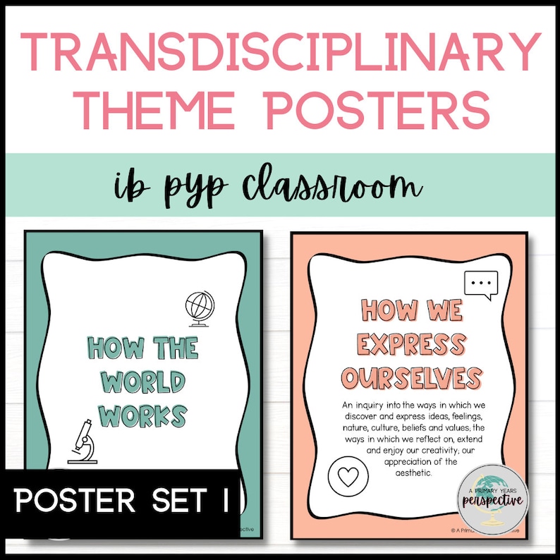 IB PYP Classroom Posters IB Learner Profile Posters Key Concept Posters ...