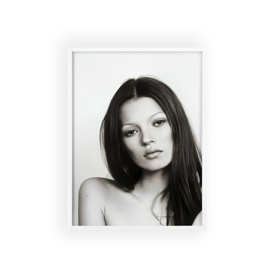 Kate Moss Framed Portrait - Etsy