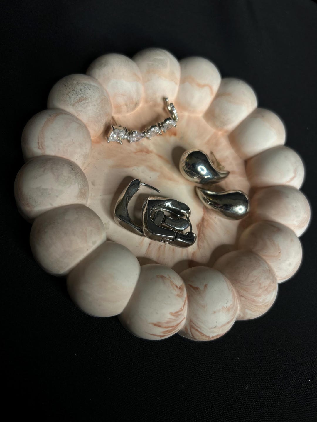 Bubble Decoration Tray , Jesmonite Decoration Tray, Jewellery Bubble Tray, Bubble Trays ...