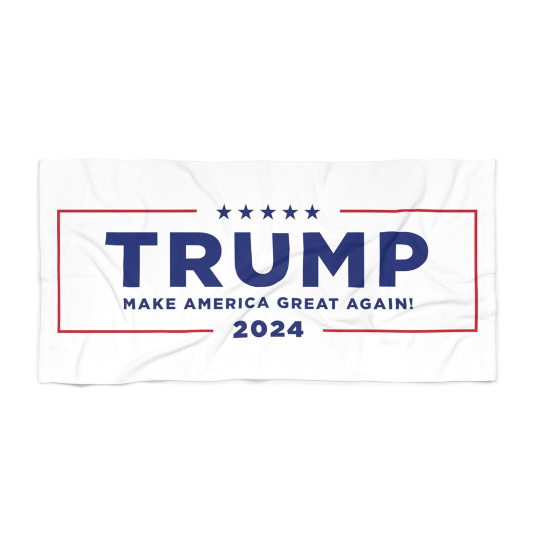 Trump Beach Towel 2024 Election Beach Towel Donald Trump Support Towel ...