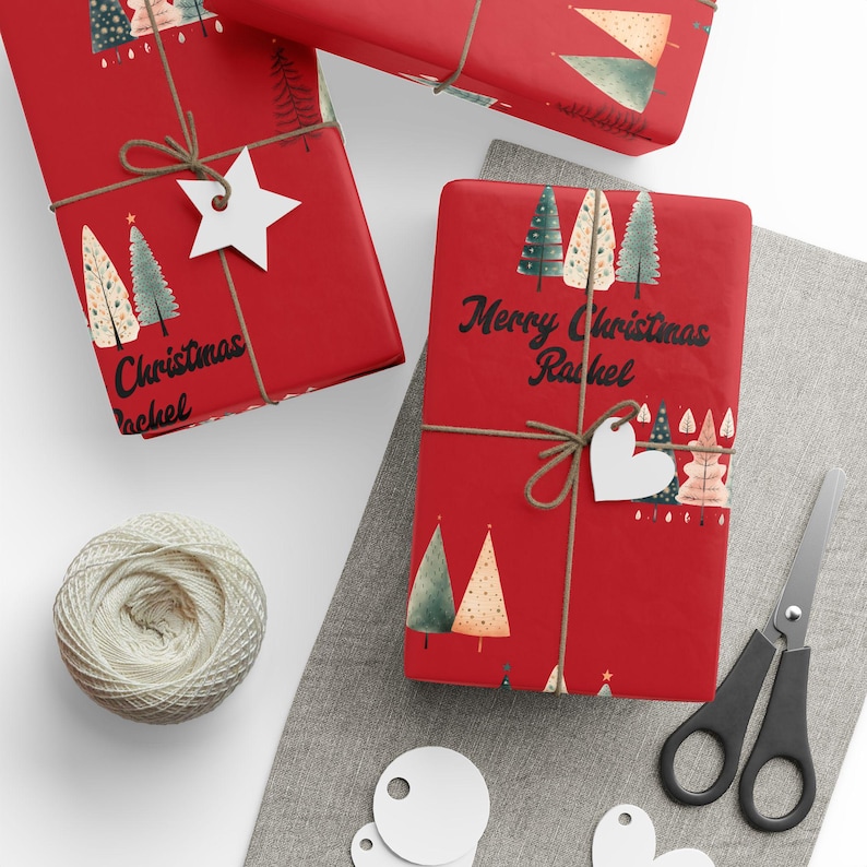 Custom Holiday Gift Wrap, Personalized Christmas Wrapping Paper - Etsy