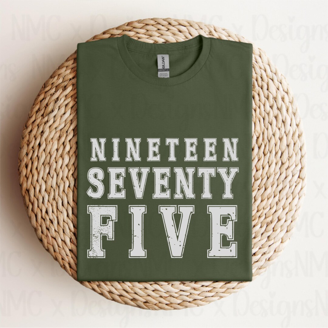 1975 Nineteen Seventy-five 50th Birthday Unisex Soft-style T-shirt ...