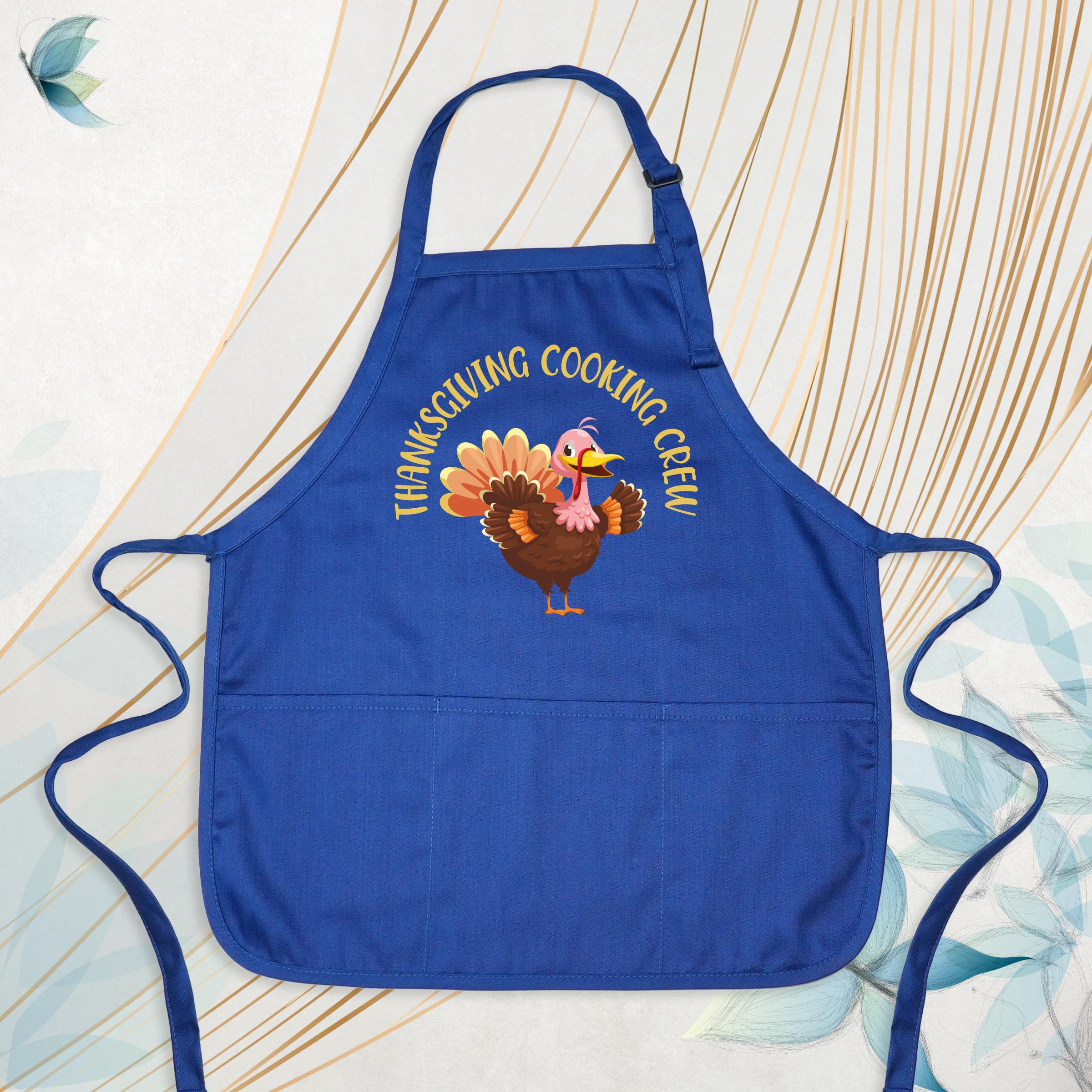 Thanksgiving Apron Fall Kitchen Apron Thanksgiving Cooking Crew Apron ...