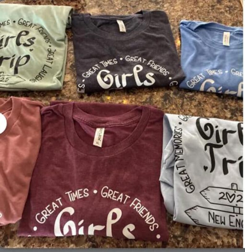 Girls Trip 2026 Shirts Matching Group Girl Vacation Tee Girls Weekend ...