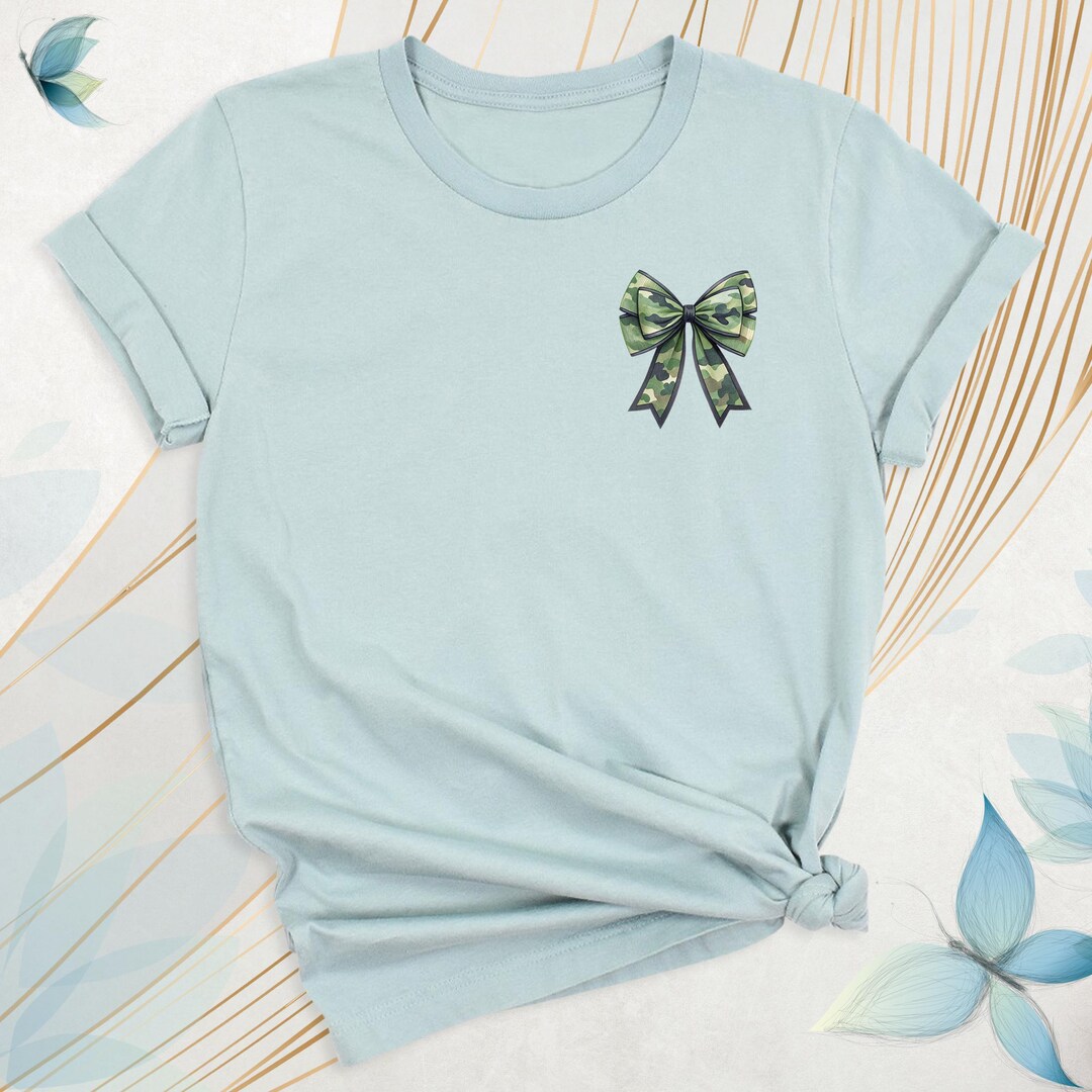 Camo Bow Shirt, Army Graduation Shirt, Military Wife Shirt, Duck ...