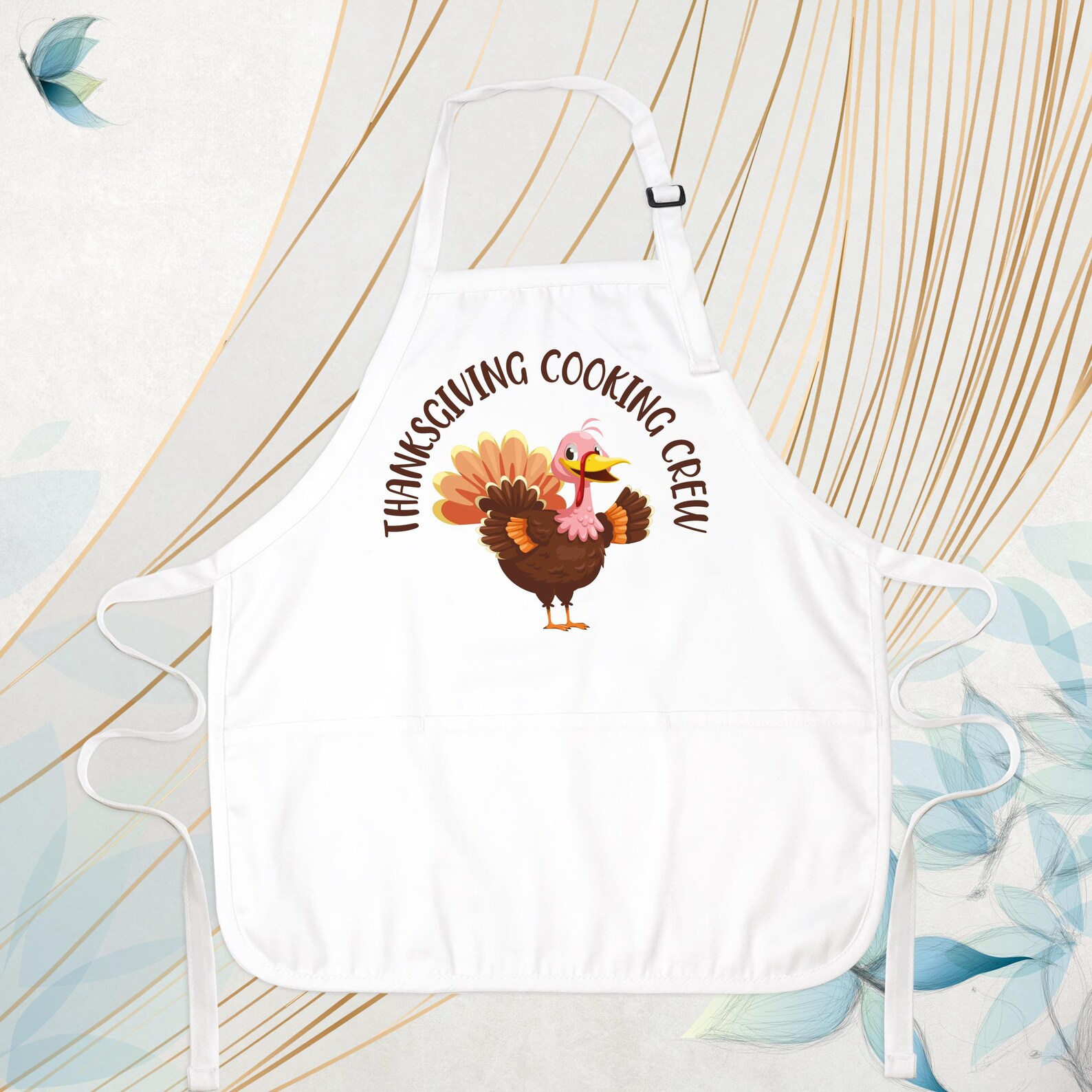 Thanksgiving Apron Fall Kitchen Apron Thanksgiving Cooking Crew Apron ...