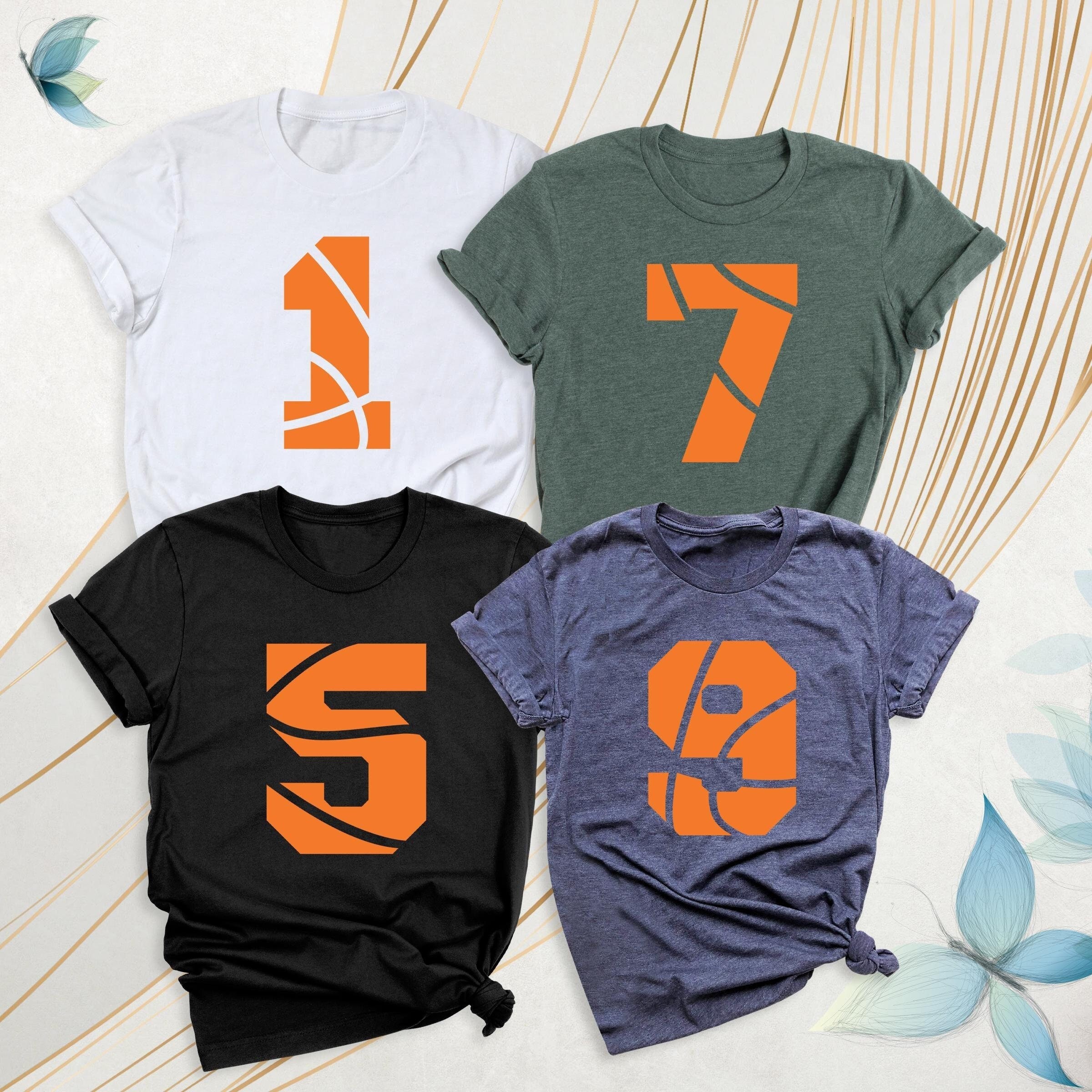 Basketball Custom Number Shirt, School Basketball Player Tshirt, Kids ...