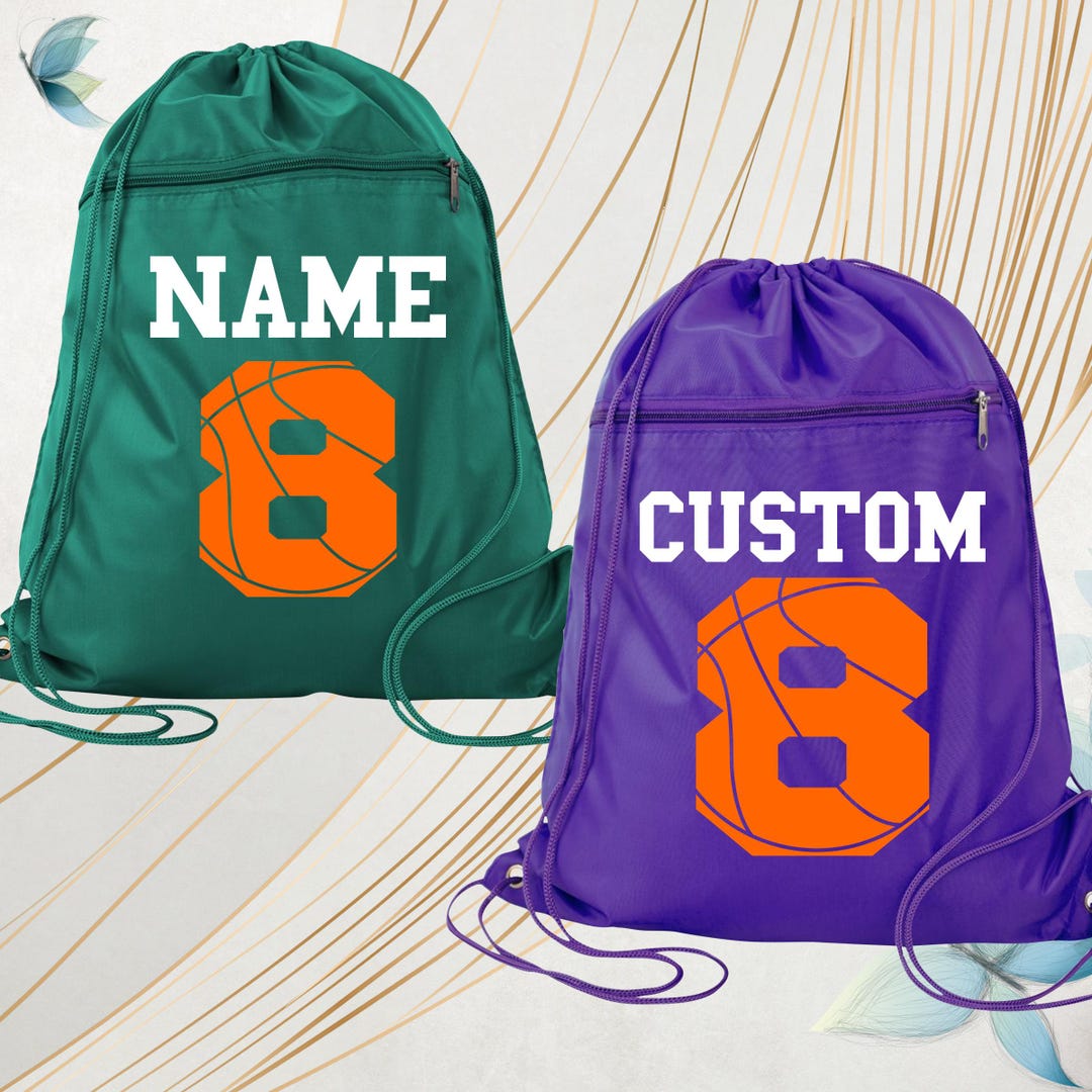 Custom Basketball Drawstring Bag, Sports Teams Backpack, Basketball ...