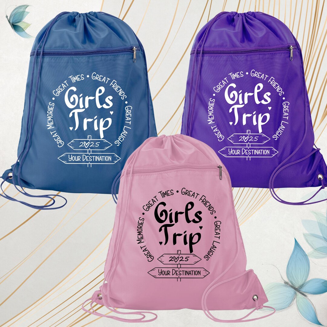 Girls Trip Your Destination Bag Custom Friends Vacation Backpack, Girls ...