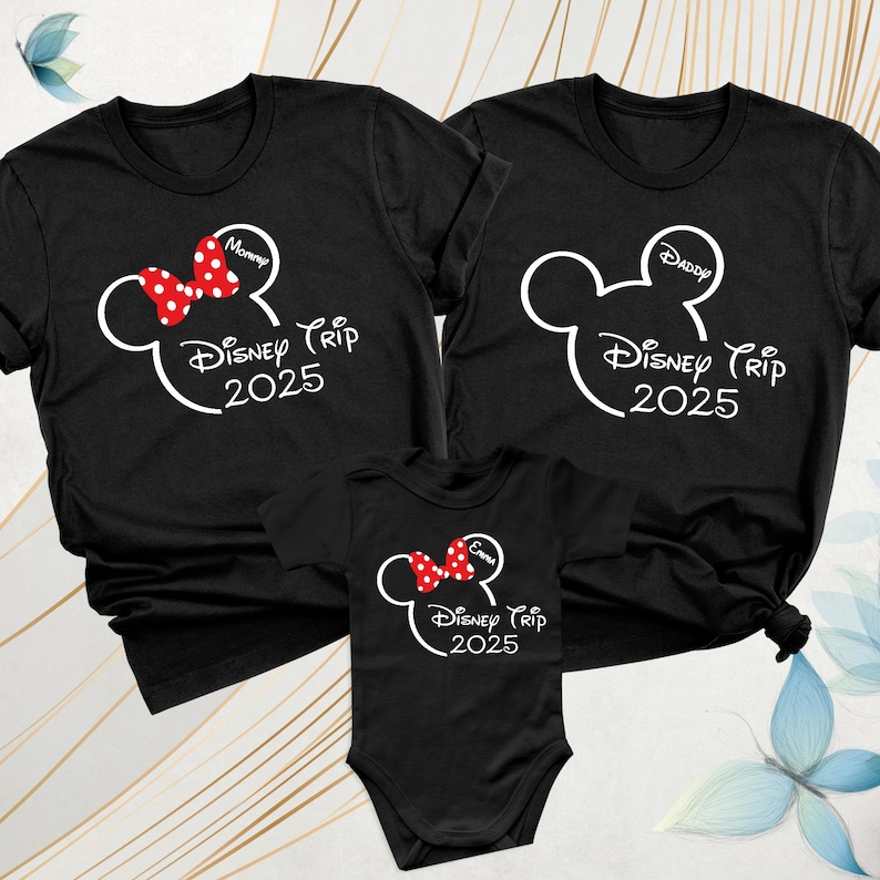 Disney 2026 Trip Shirts, Custom Disneyworld Family Vacation Tshirts ...