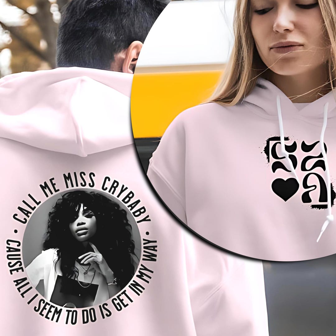 SZA Cry Baby Fan Merch Inspired Hoodie Sweatshirt Pop Singer Tour Shirt ...