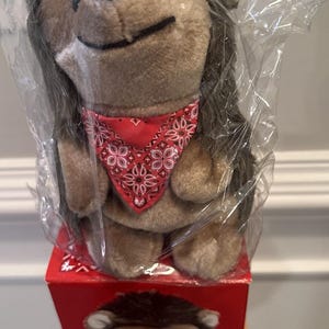 Vintage 1984 Avon Herbert the Hedgehog Plush Puppet NIB Sealed Korea ...