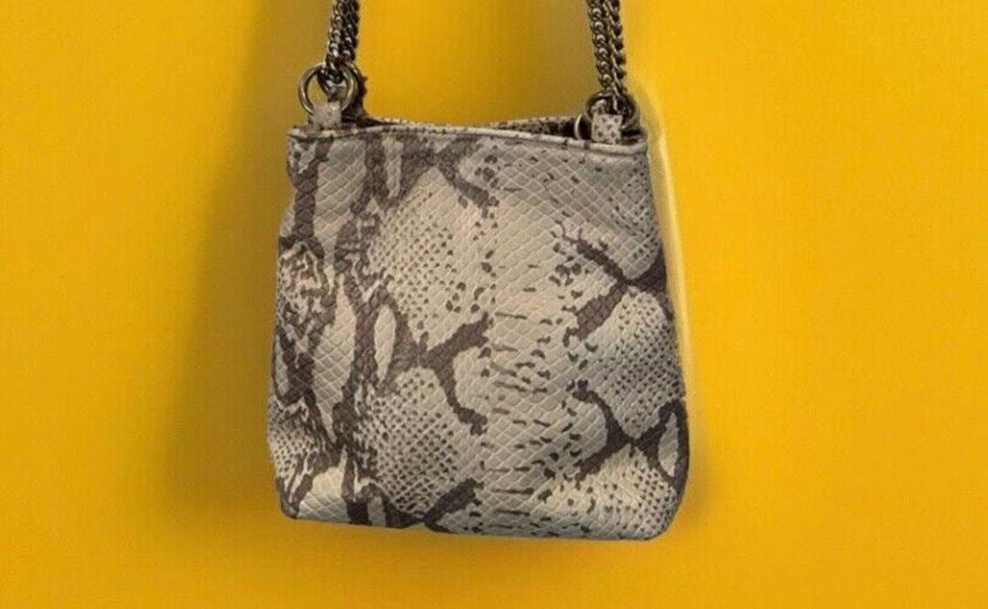 Cee Klein Snake Design Small Shoulder Bag Preowned Chain Detail Double ...