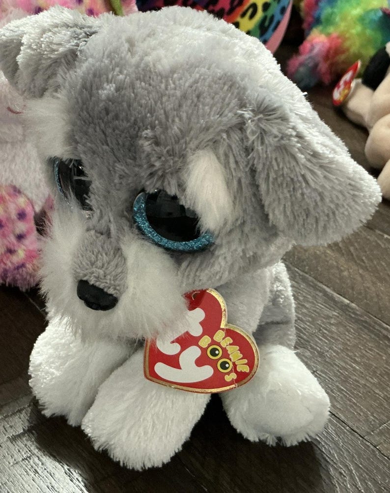 Ty Beanie Boo's Lot of 4 Animals 6" Plush Whiskers, Sophie, Cobalt ...