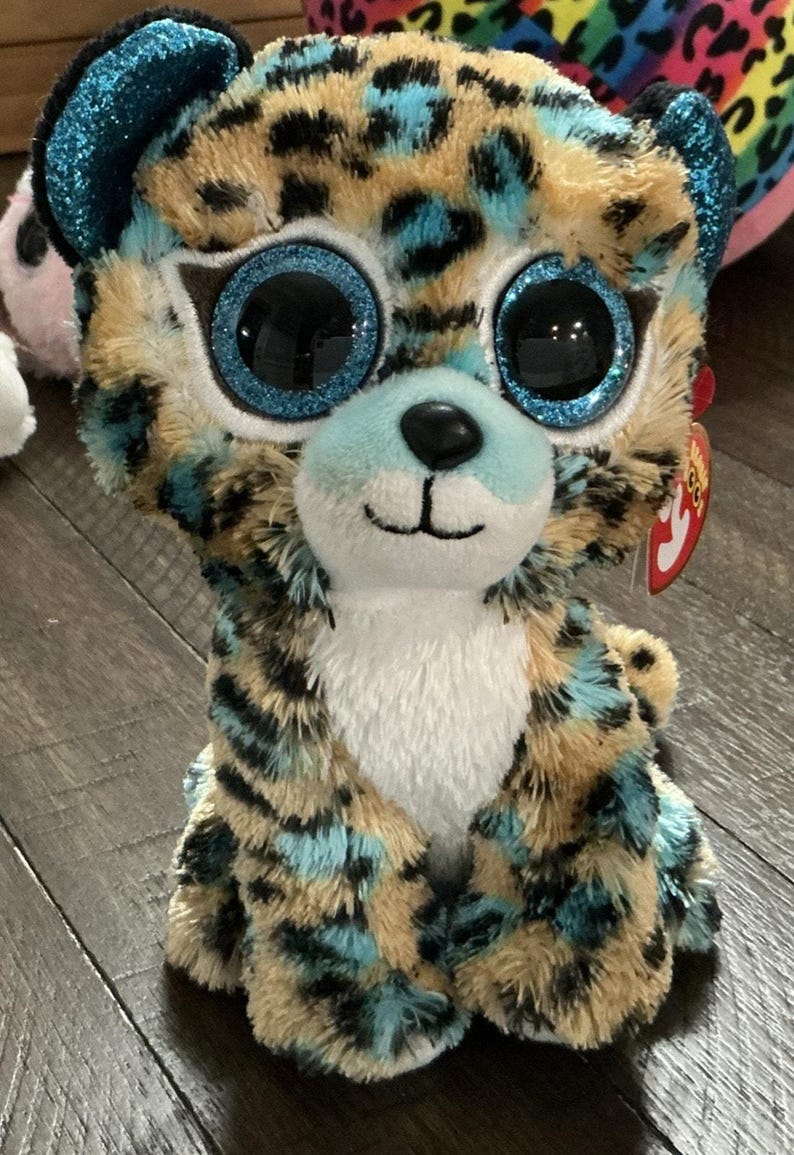 Ty Beanie Boo's Lot of 4 Animals 6" Plush Whiskers, Sophie, Cobalt ...