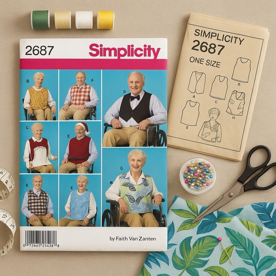 Simplicity 2687 Adult Clothing Protectors & Hats Pattern One Size UNCUT ...