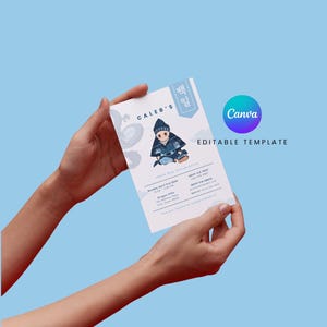 100 Days Baek-il Invitation | Custom Hand Drawn Blue Hanbok Theme ...