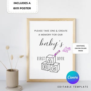 Baby's First ABC Alphabet Coloring Book | Baby Shower Personalized Gift ...