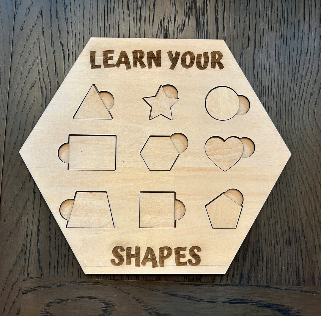 Learn Your Shapes Puzzle - Etsy