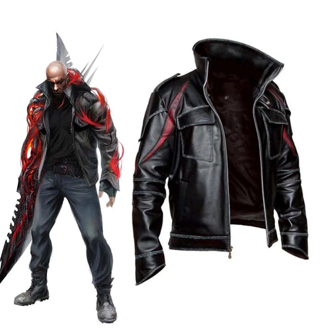 Handmade Men's Proto Dragon Leather Jacket: Gamer Fashion - Etsy