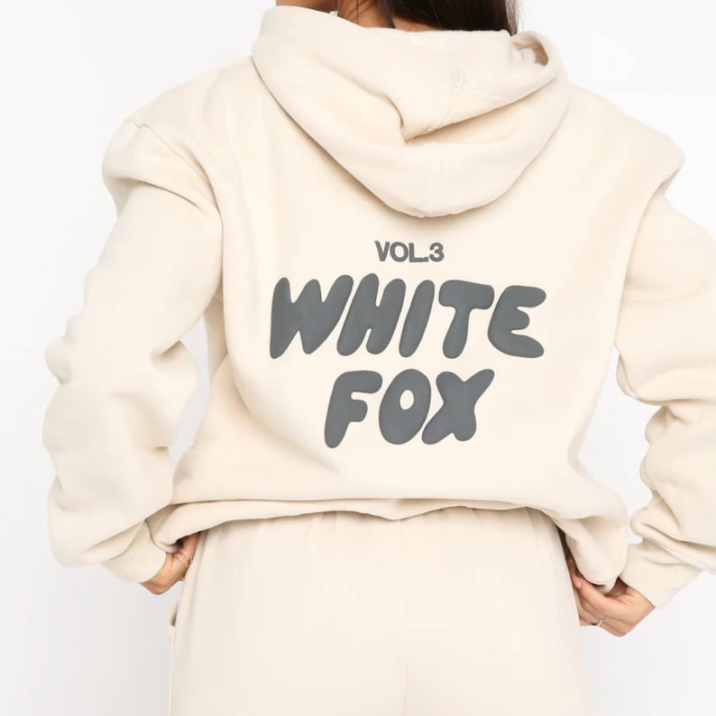 Whitefox Hoodie White Fox Hoody, Preppy, Dupe, Kid Fox Hoodie, Puff ...