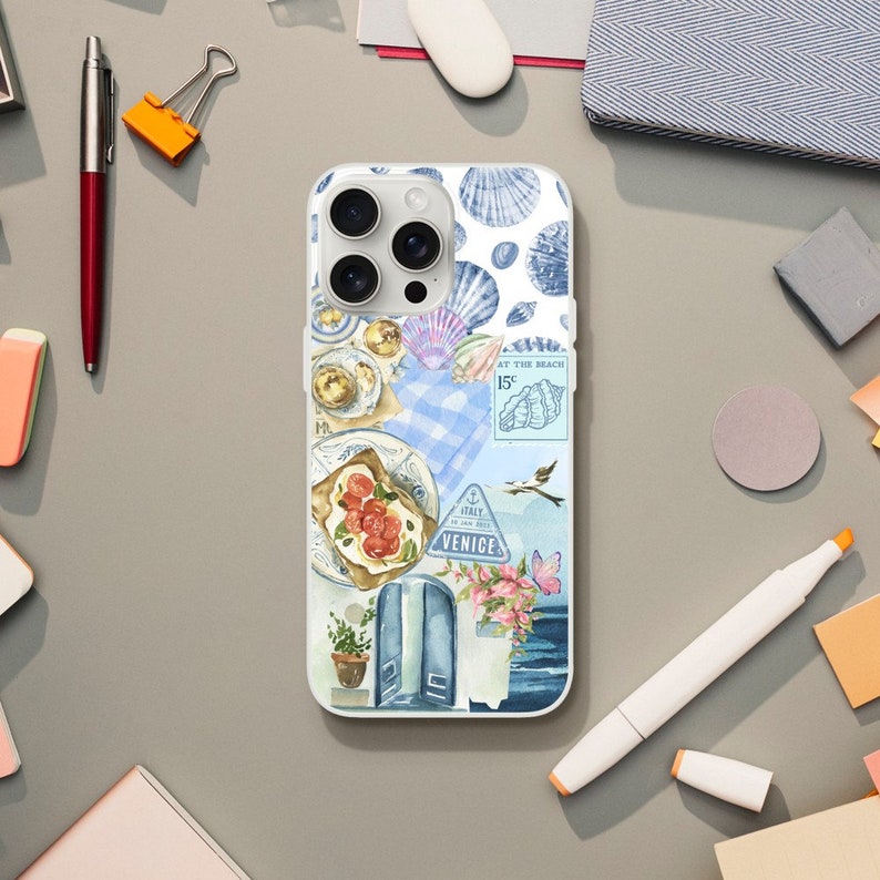 Summer Seashell Oyster Phone Case Collage Coconut Girl Beachy Aesthetic ...