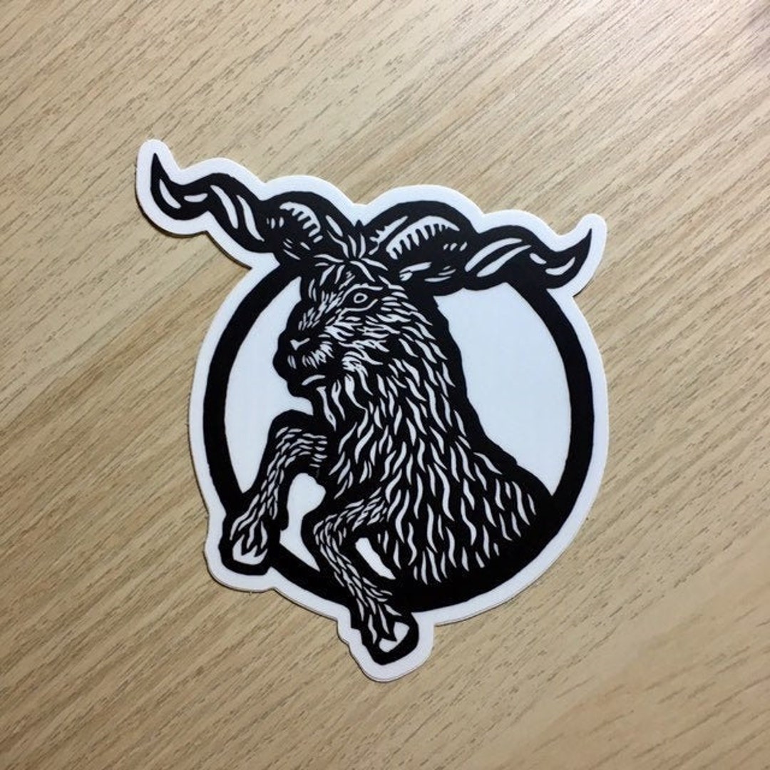 Rampant Goat 4" Sticker Indoor/outdoor Vinyl - Etsy