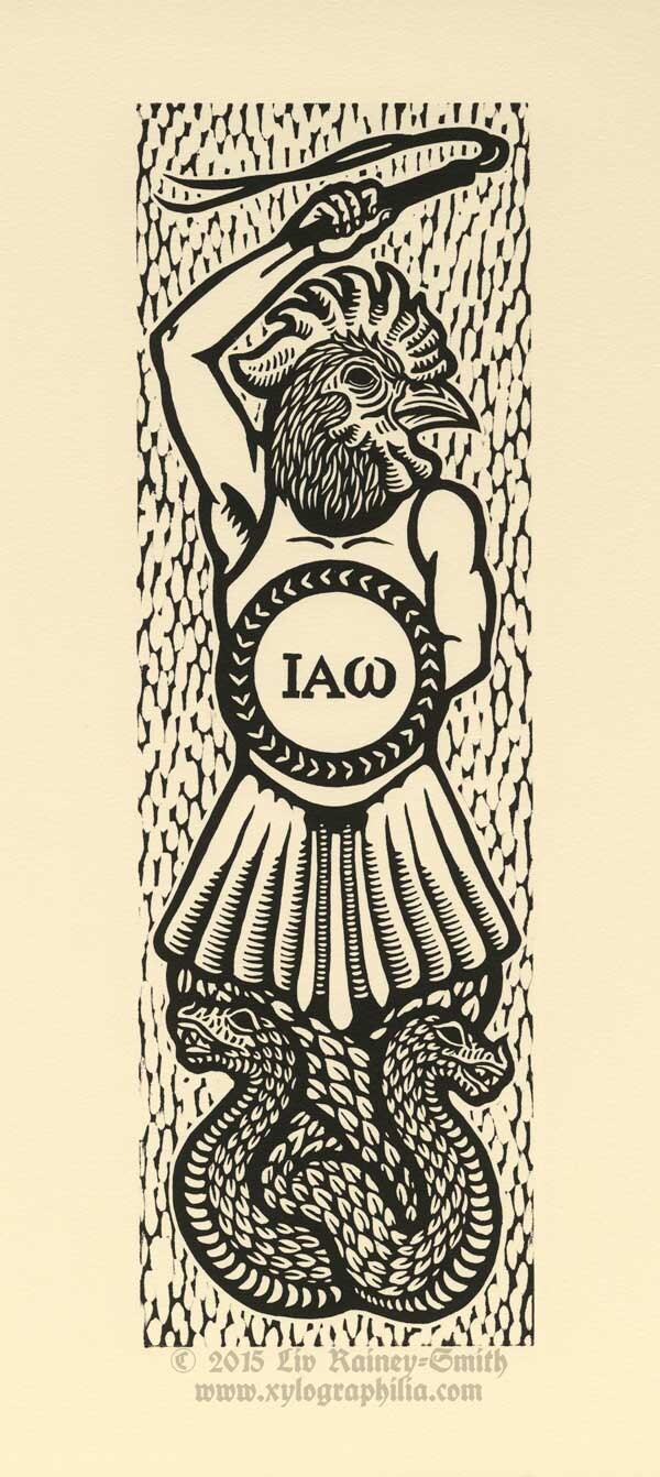 Abrasax Magic Original Woodcut Print Limited Edition - Etsy