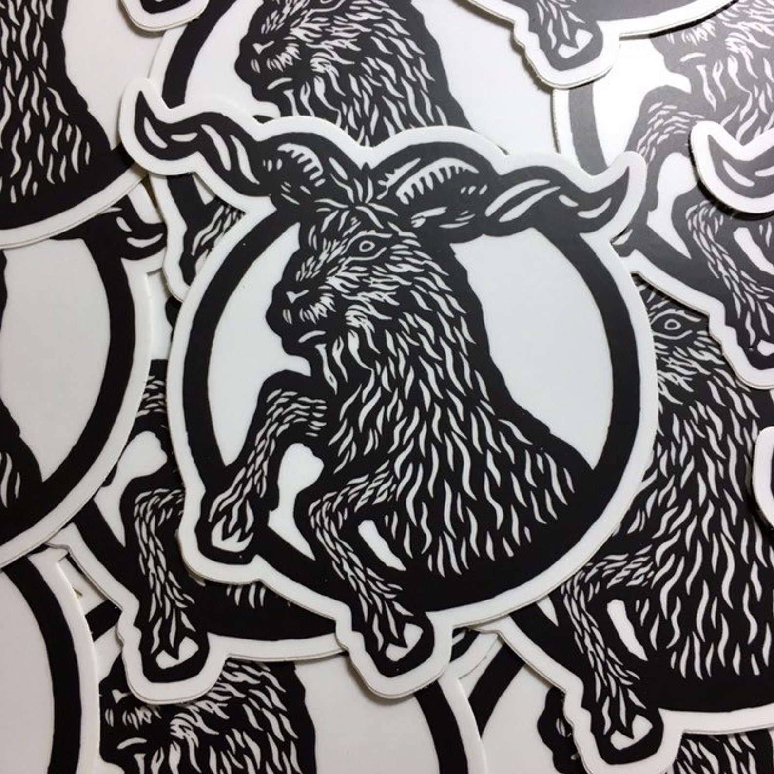 Rampant Goat 4" Sticker Indoor/outdoor Vinyl - Etsy