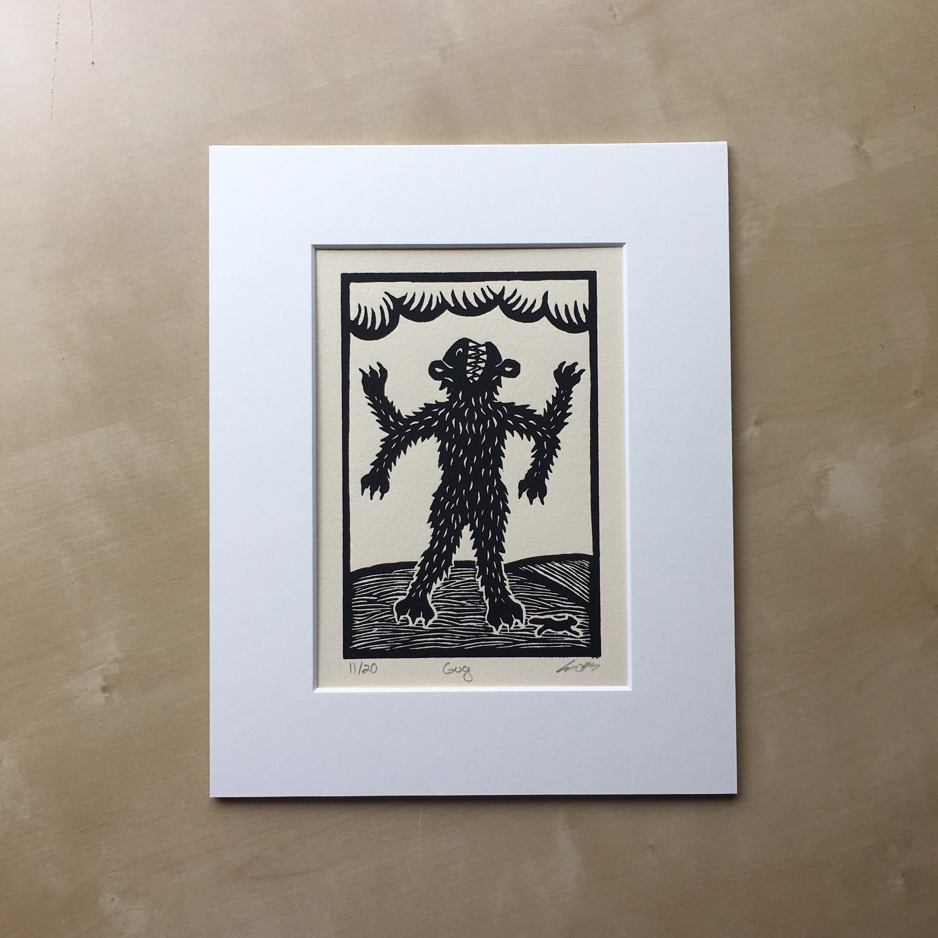 Gug HP Lovecraft Mythos bestiary woodcut print limited edition | Etsy