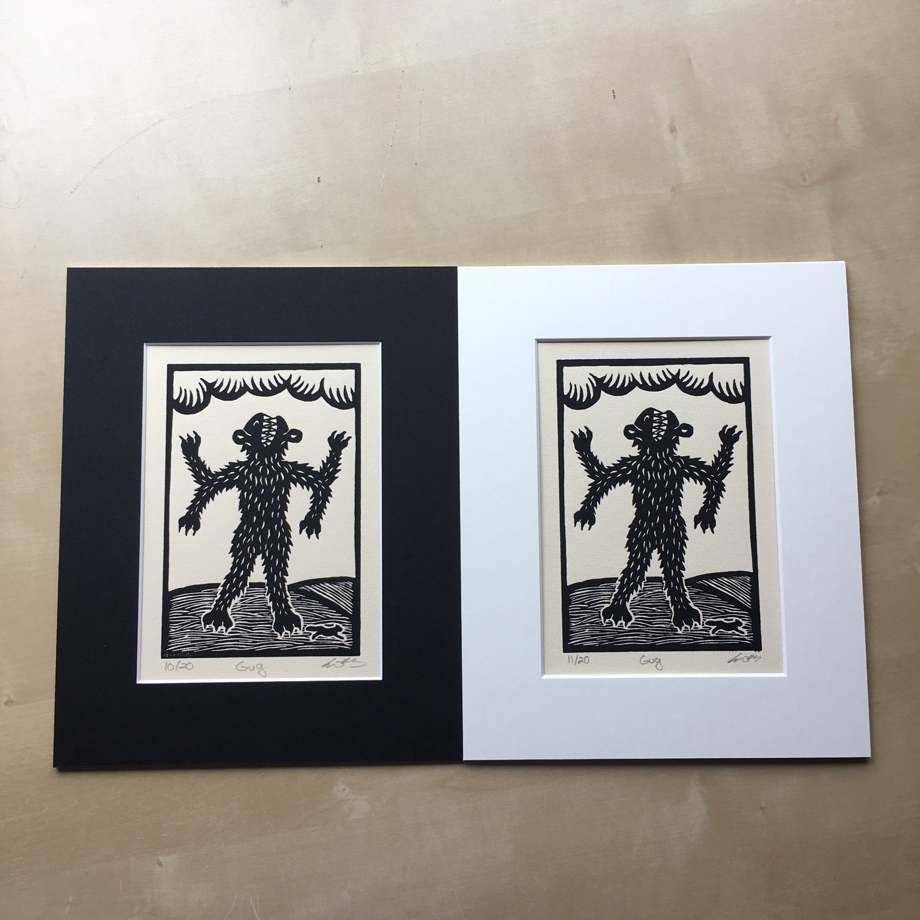 Gug HP Lovecraft Mythos bestiary woodcut print limited edition | Etsy