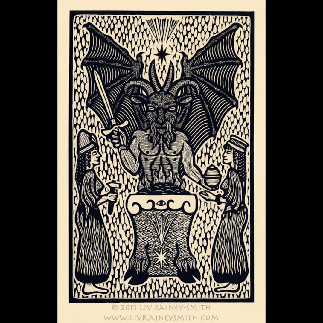 Goat Woodcut Limited Edition Arcanum Bestiarum Bestiary Print - Etsy
