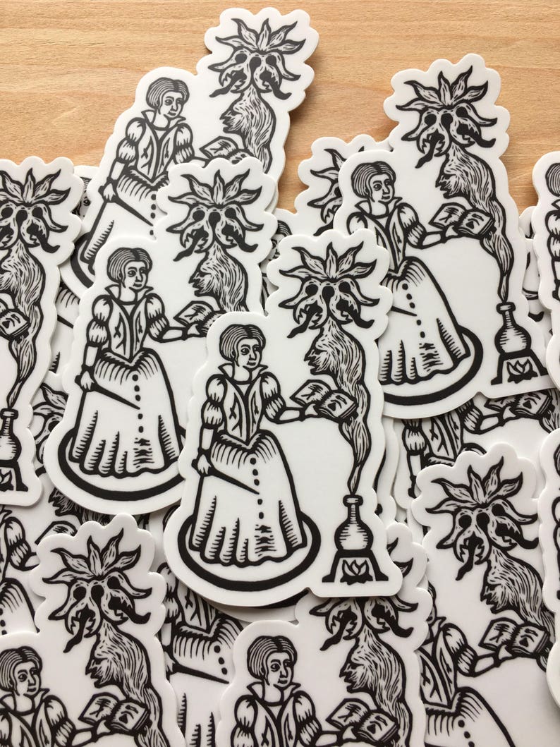 Summoning Magician Sorcerer Sticker Indoor/outdoor Vinyl - Etsy