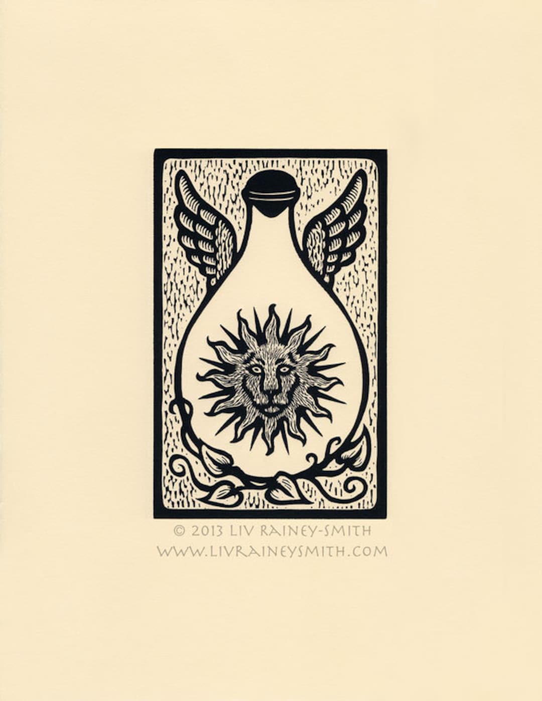 Lion Woodcut Limited Edition Arcanum Bestiarum Bestiary Print - Etsy