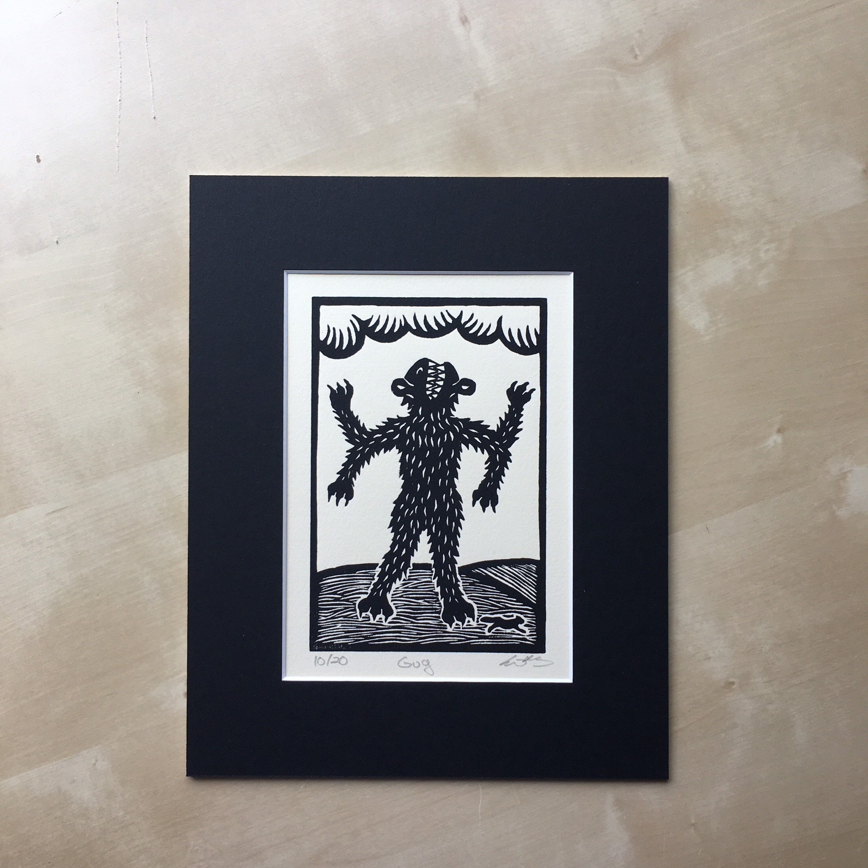 Gug HP Lovecraft Mythos bestiary woodcut print limited edition | Etsy