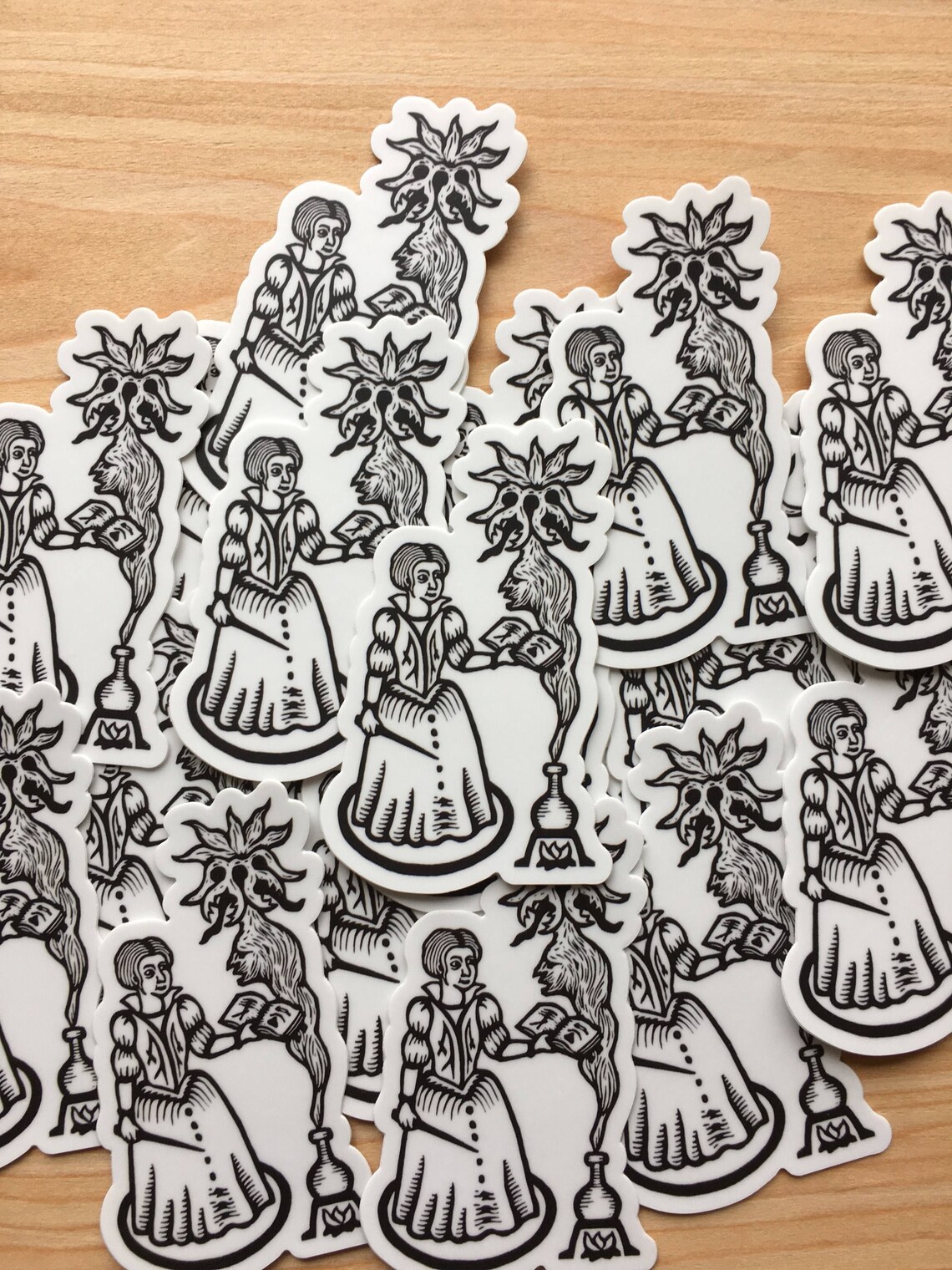 Summoning Magician Sorcerer Sticker Indoor/outdoor Vinyl - Etsy