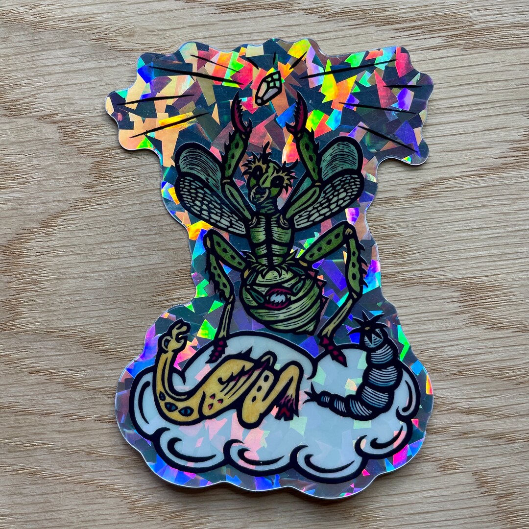 Prophecy Prismatic Vinyl 4” Sticker Indoor/outdoor Pseudo Medieval Art ...