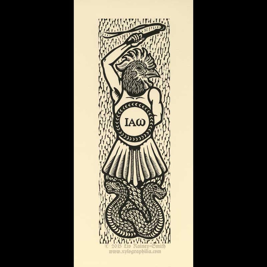 Abrasax Magic Original Woodcut Print Limited Edition - Etsy