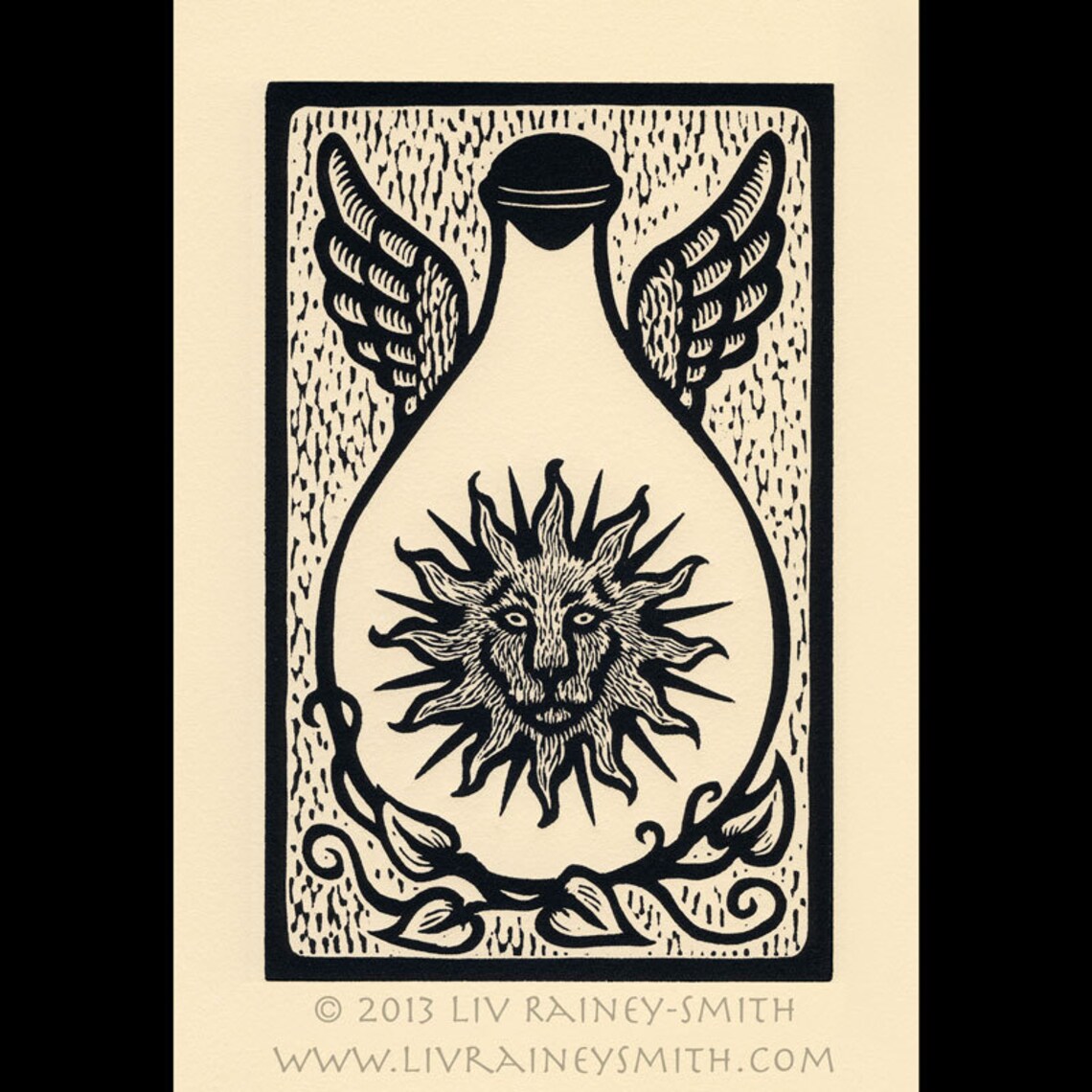 Lion Woodcut Limited Edition Arcanum Bestiarum Bestiary Print - Etsy