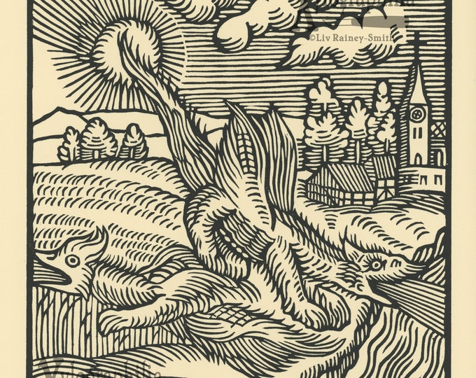 The Dance Linocut - Etsy