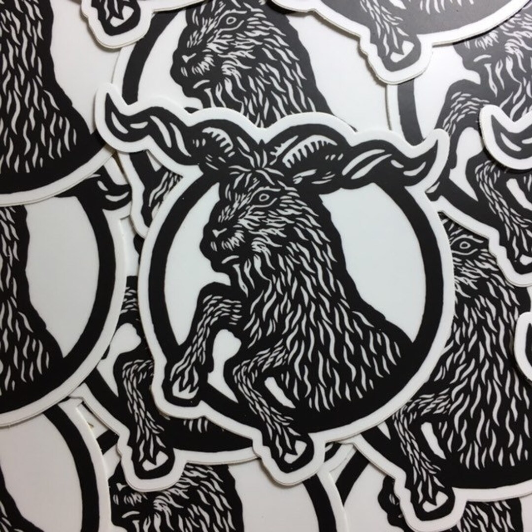 Rampant Goat 4 Sticker Indoor/outdoor Vinyl - Etsy