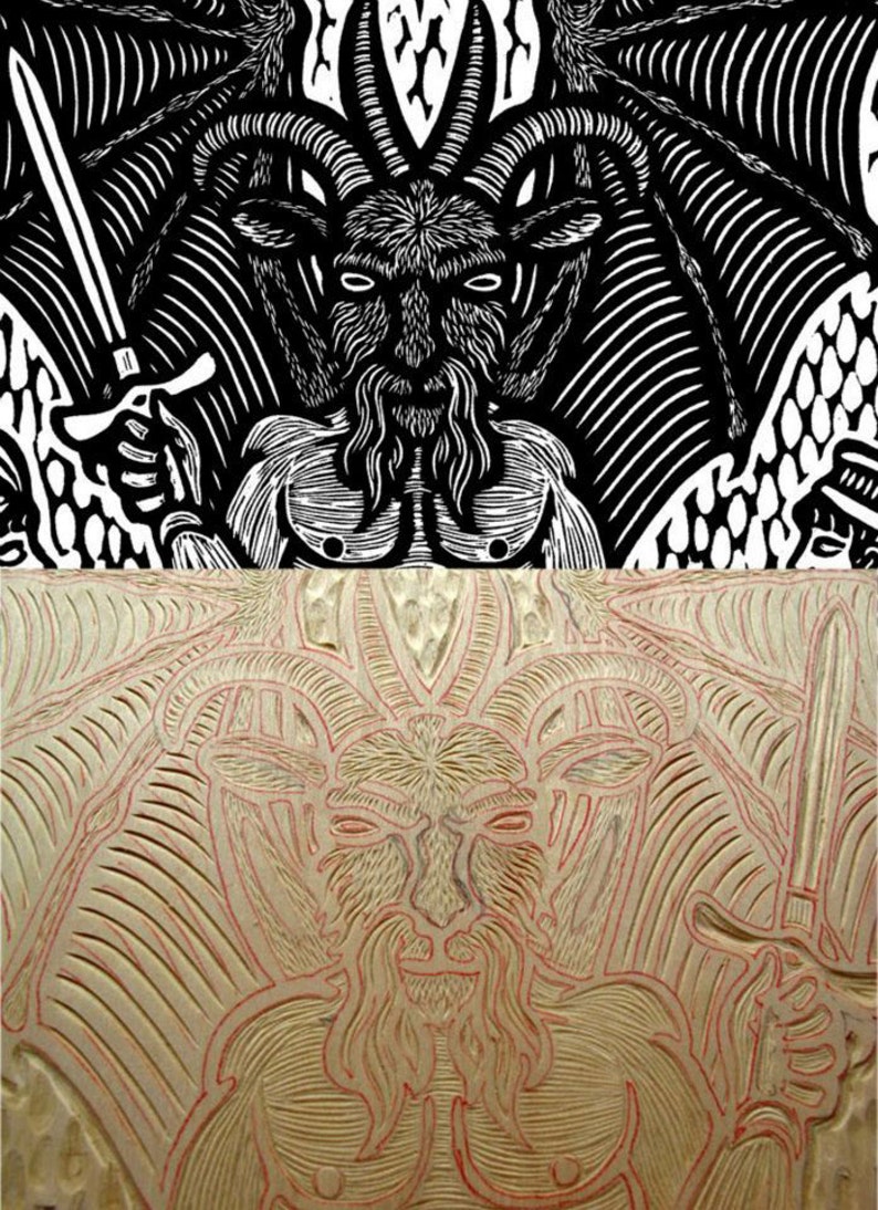 Goat Woodcut Limited Edition Arcanum Bestiarum Bestiary Print - Etsy