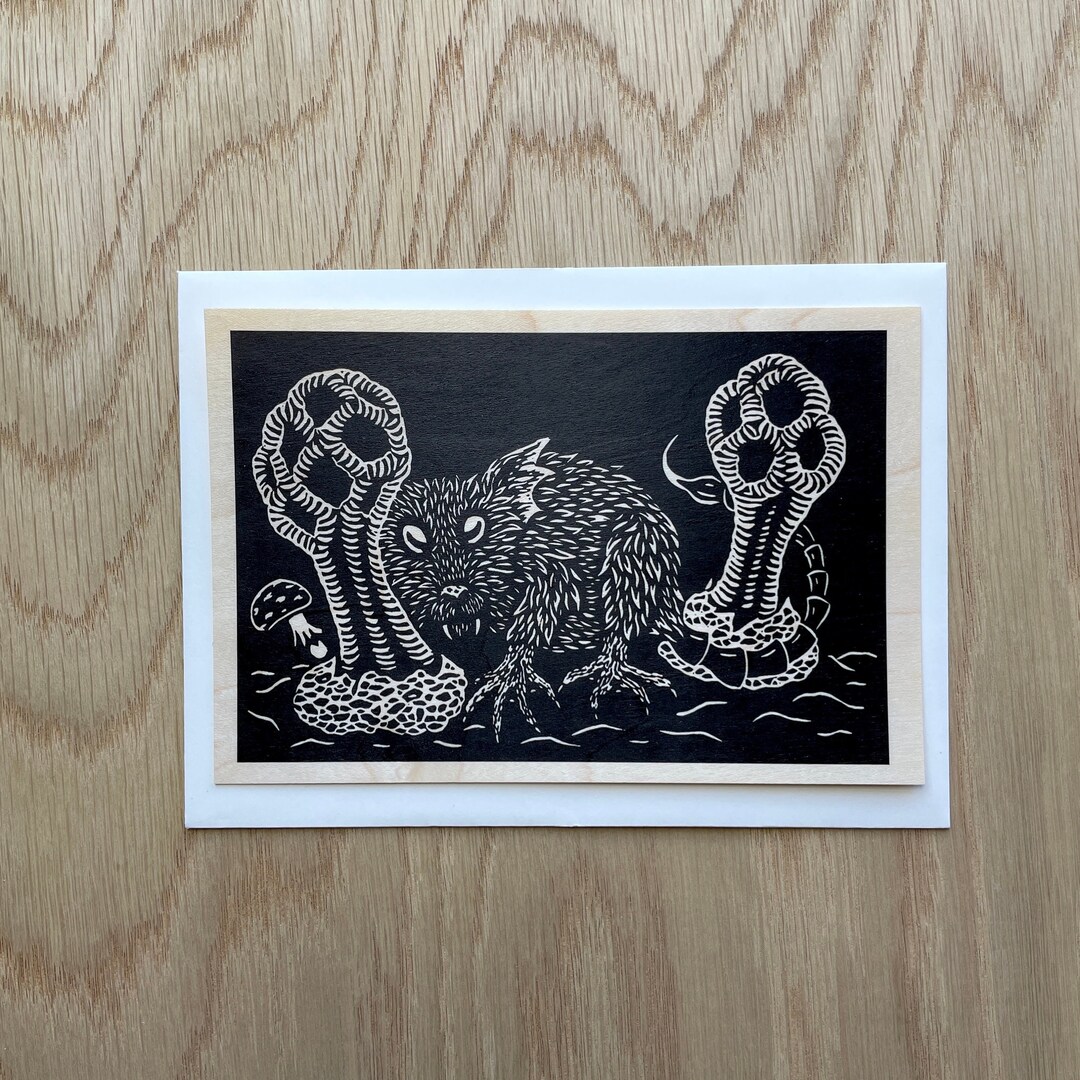 Zoog Creature of the Dreamlands Maple Wood Veneer 6 X 4" Postcard - Etsy