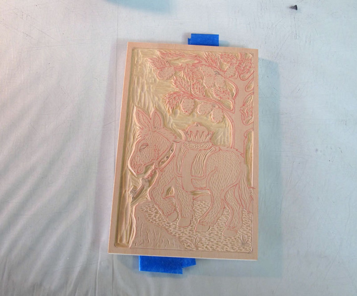 Donkey the Fool Woodcut Arcanum Bestiarum Bestiary Limited Edition ...