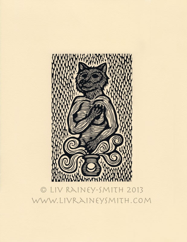 Wolf Woodcut Limited Edition Arcanum Bestiarum Bestiary Print - Etsy