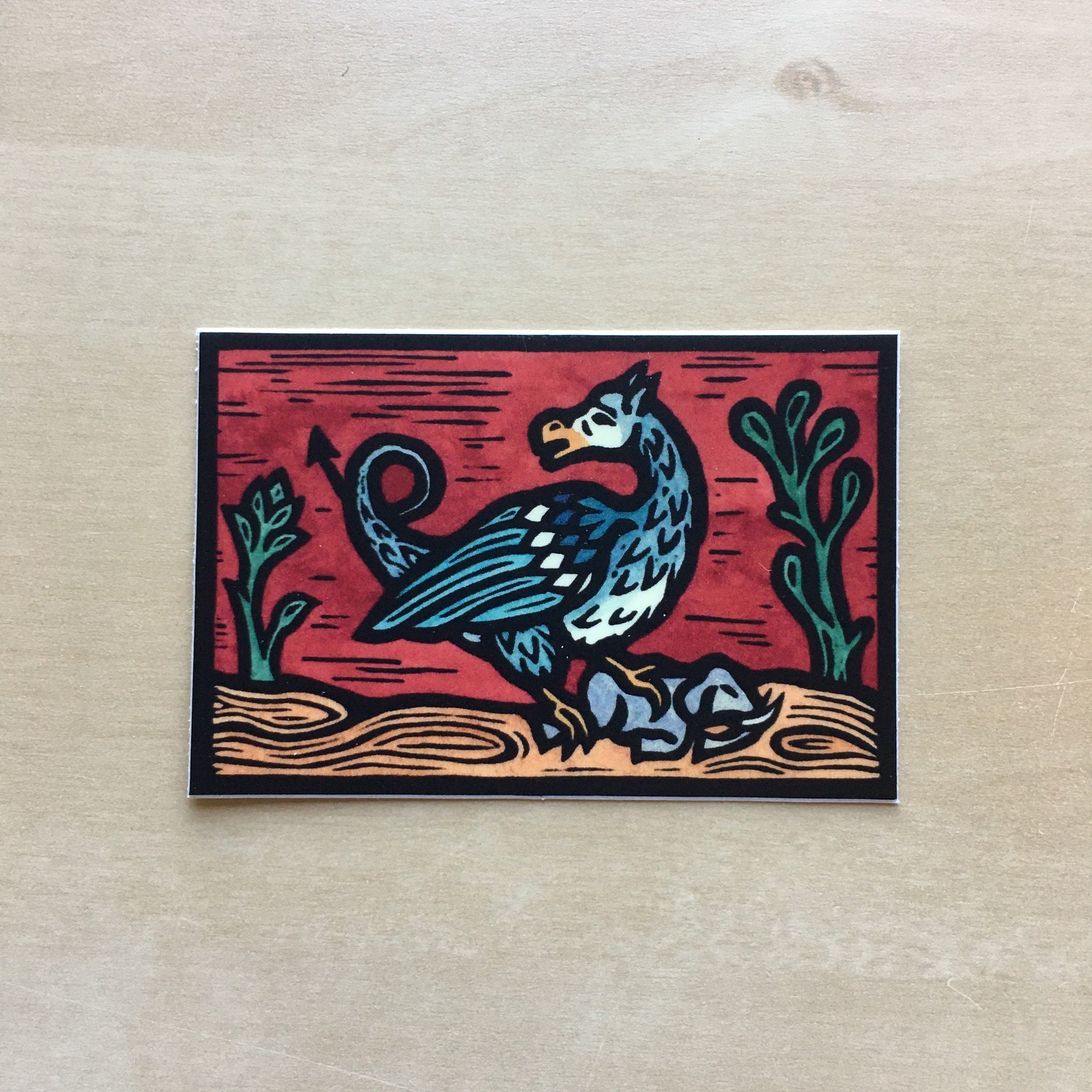 Shantak-bird 3 x 2 Bestiary sticker indoor/outdoor | Etsy