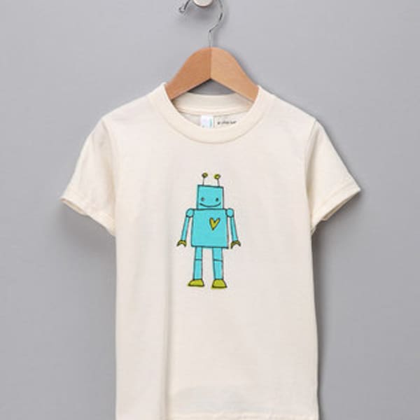 Robot T Shirt - Etsy