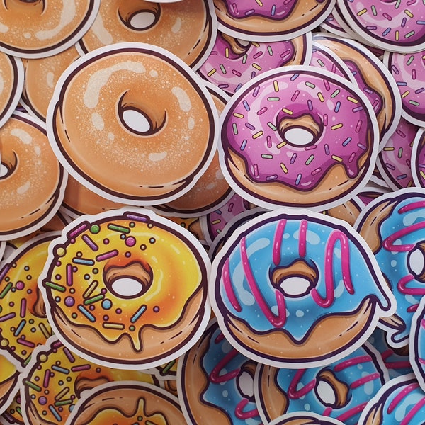 Donut Sticker - Etsy