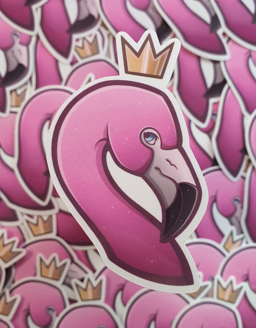Royal Flamingo Sticker - Etsy