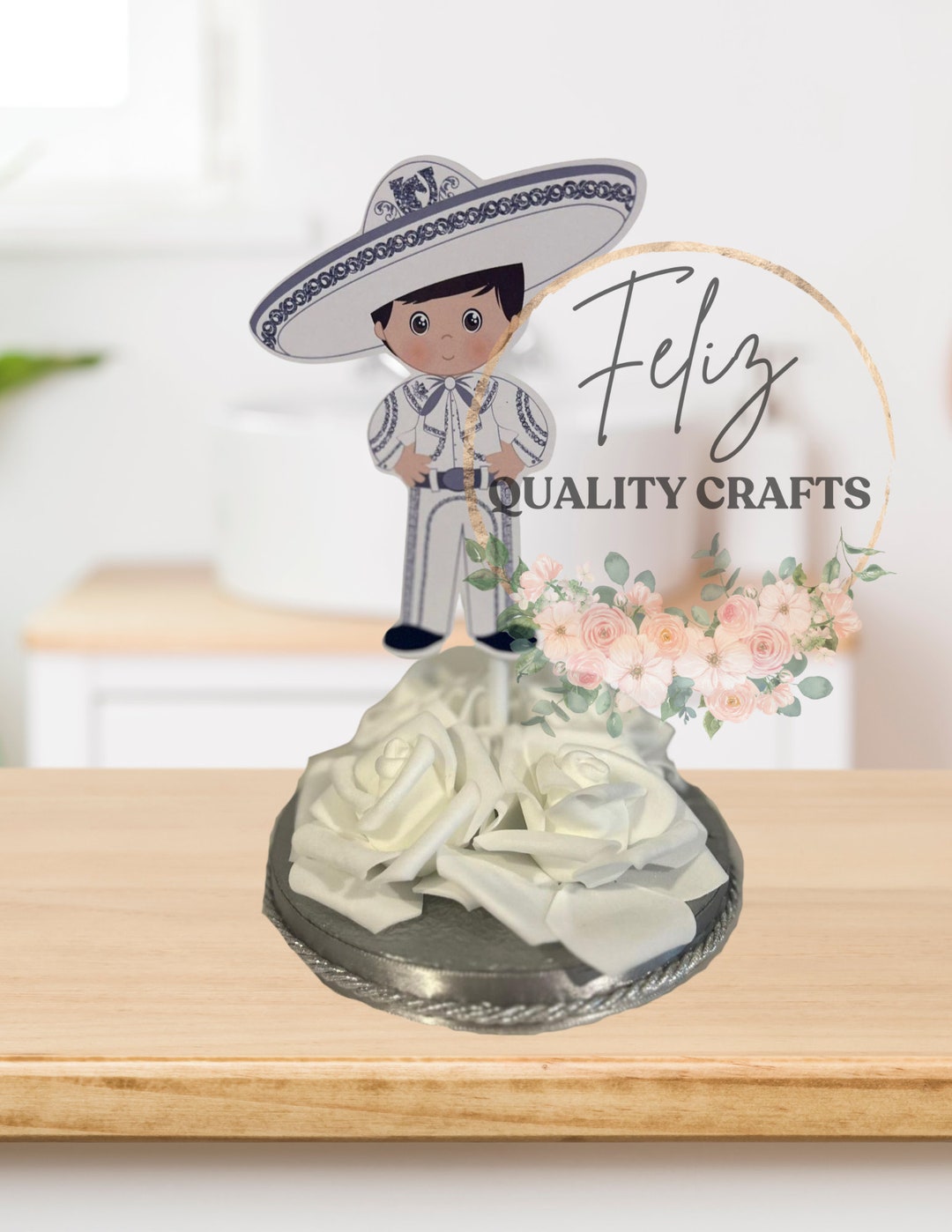 Charro Boy Centerpiece/cake Topper, Gold Charro Boy, Silver Charro Boy ...